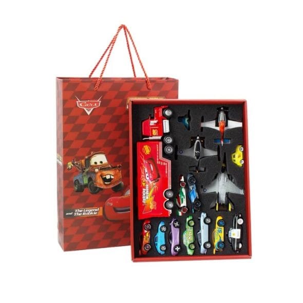 Disney Pixar Cars Gift Box McQueen Aircraft & Car Set 15 - BabyHouse.Ge